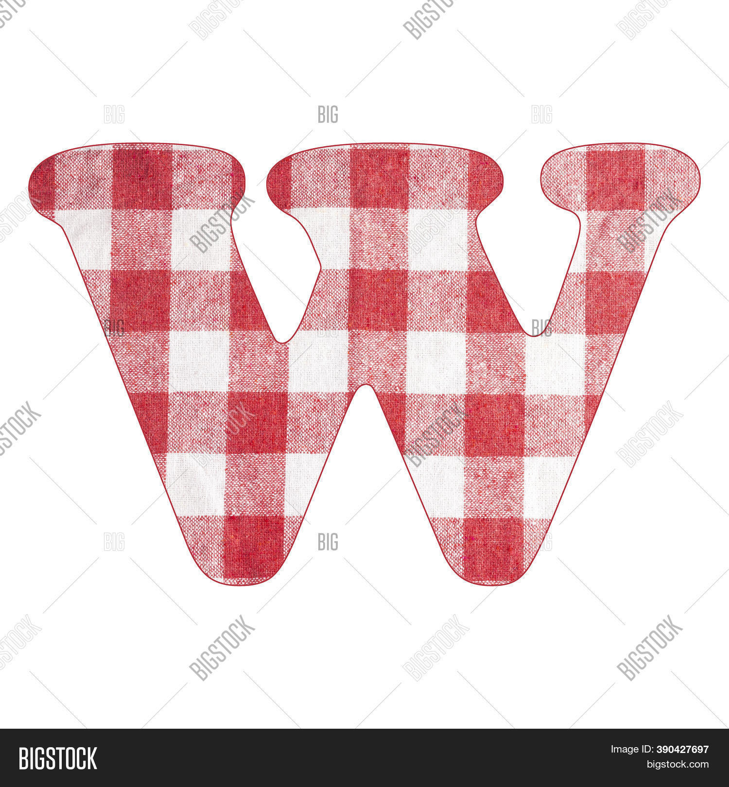 Letter W - Red Image & Photo (Free Trial) | Bigstock
