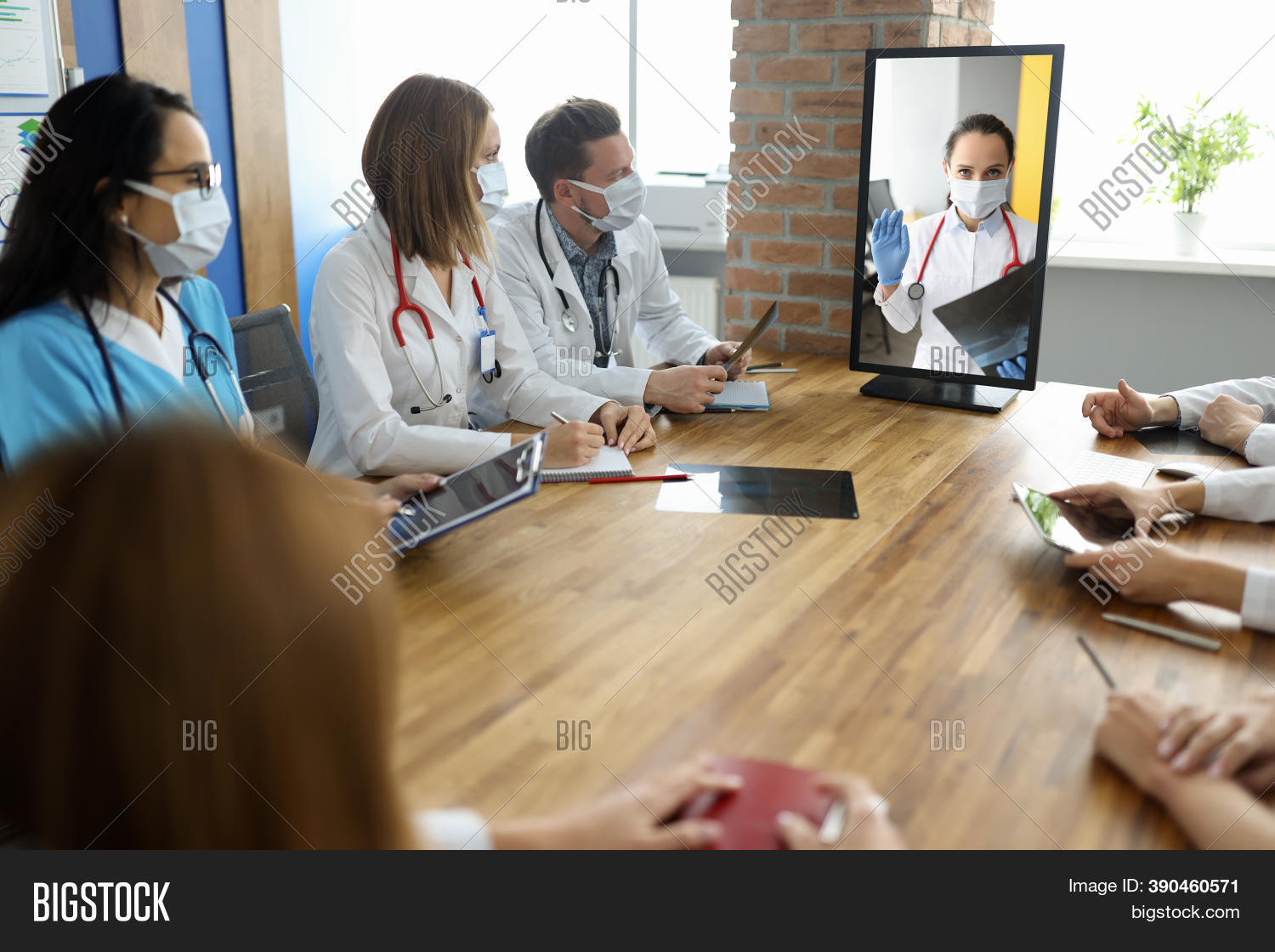 Medical Staff Sit Image & Photo (Free Trial) | Bigstock