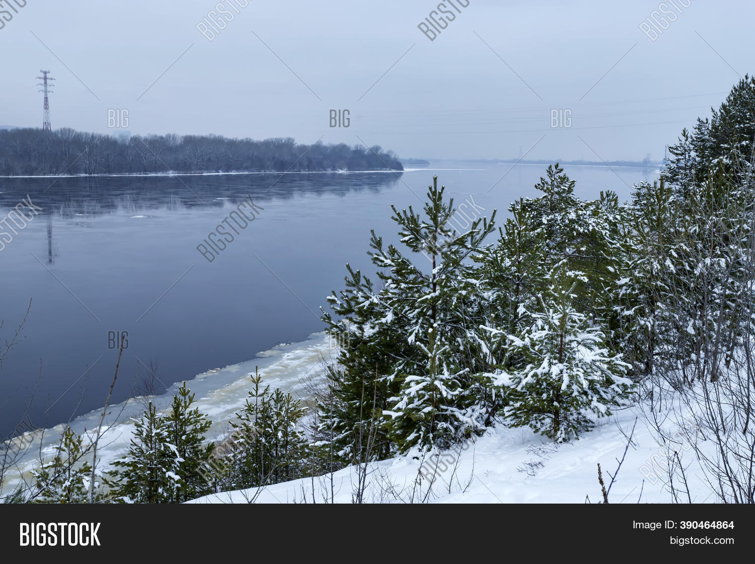 Winter River Volga Image & Photo (Free Trial) | Bigstock