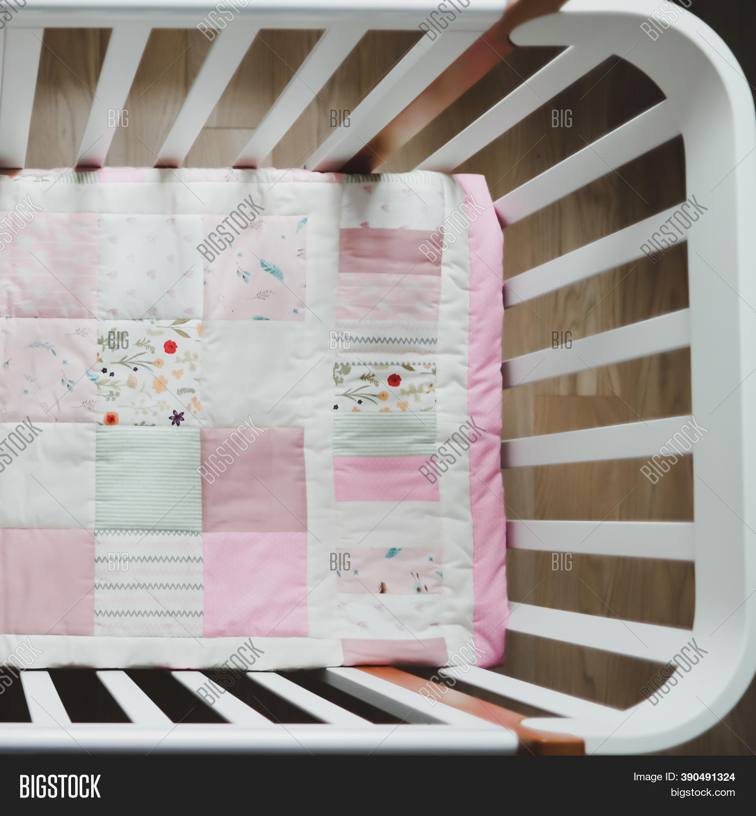 Cozy Baby Cot Pink Image & Photo (Free Trial) | Bigstock