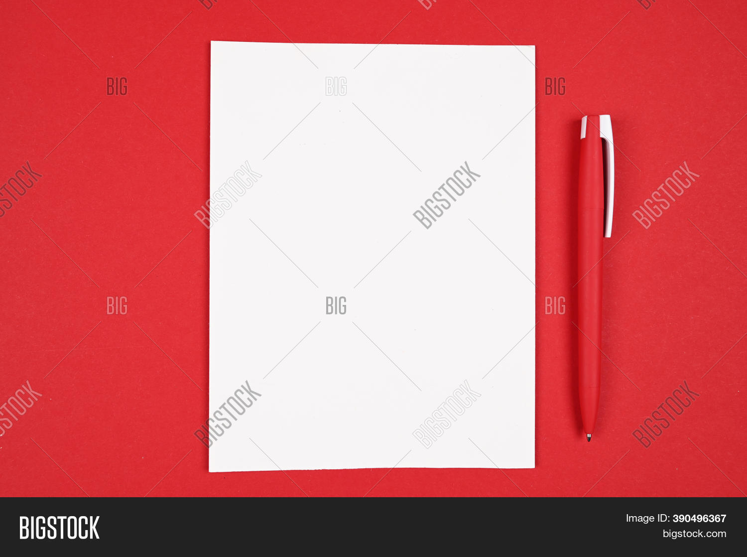 Piece White Paper Red Image & Photo (Free Trial) | Bigstock