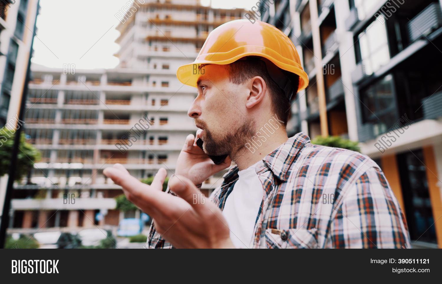 Engineer Talking On Image & Photo (Free Trial) | Bigstock