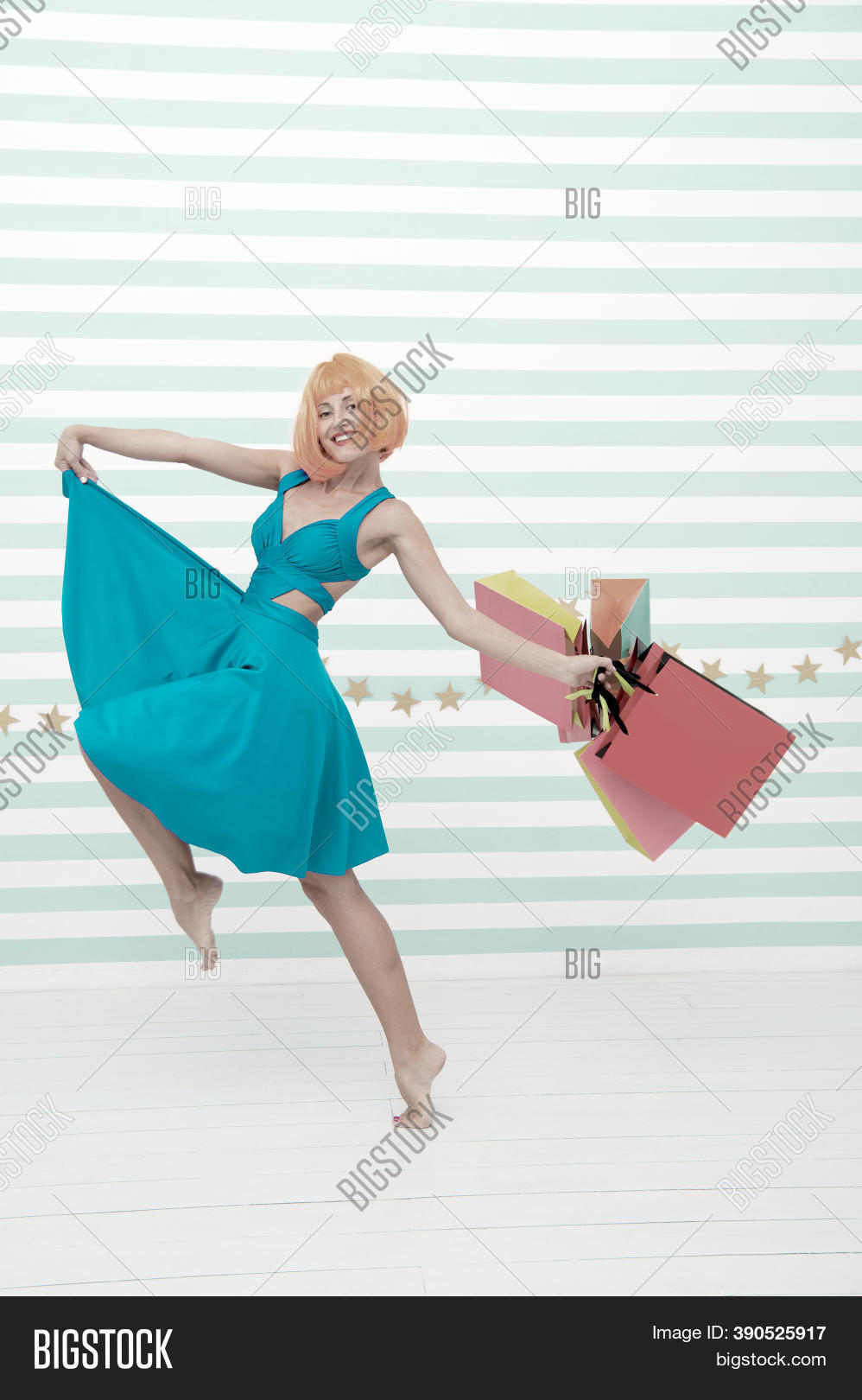 Crazy Girl Shopping Image & Photo (Free Trial) | Bigstock
