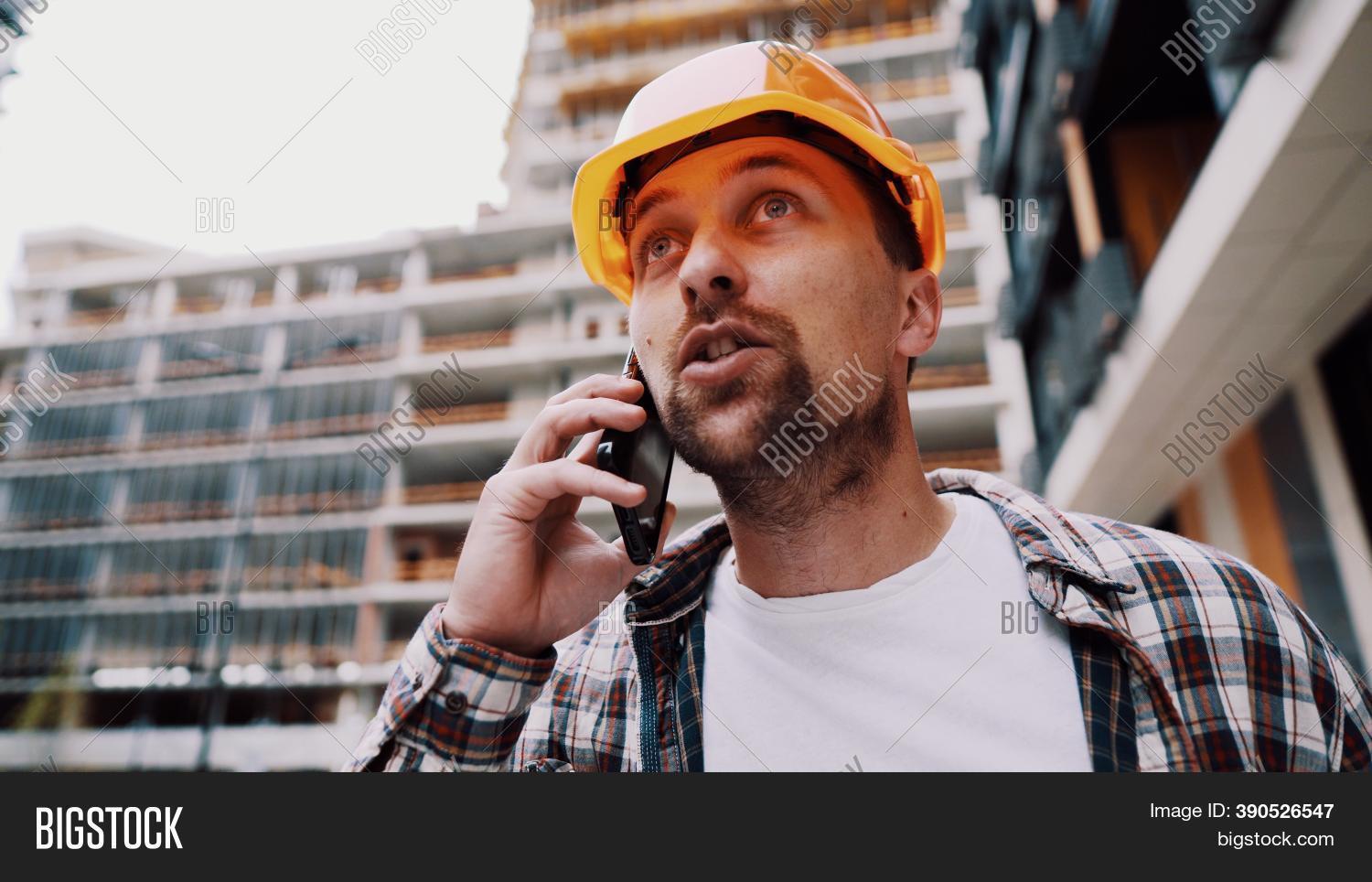 Engineer Talking On Image & Photo (Free Trial) | Bigstock