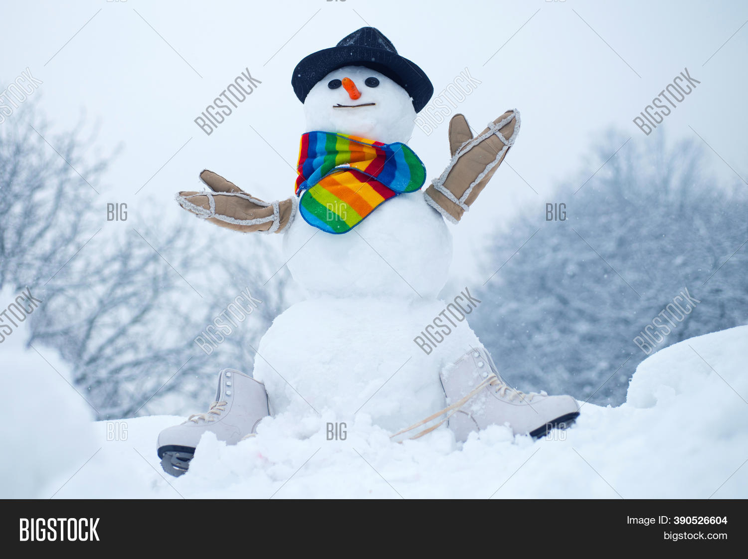 Cute Little Snowman Image & Photo (Free Trial) | Bigstock