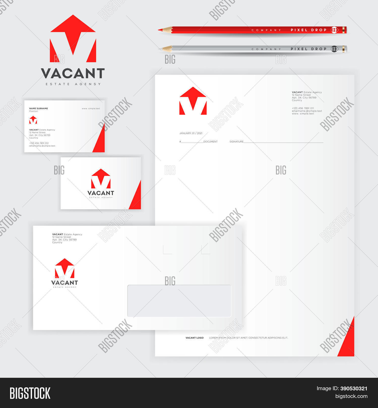 Vacant Logo Identity Vector & Photo (Free Trial) | Bigstock