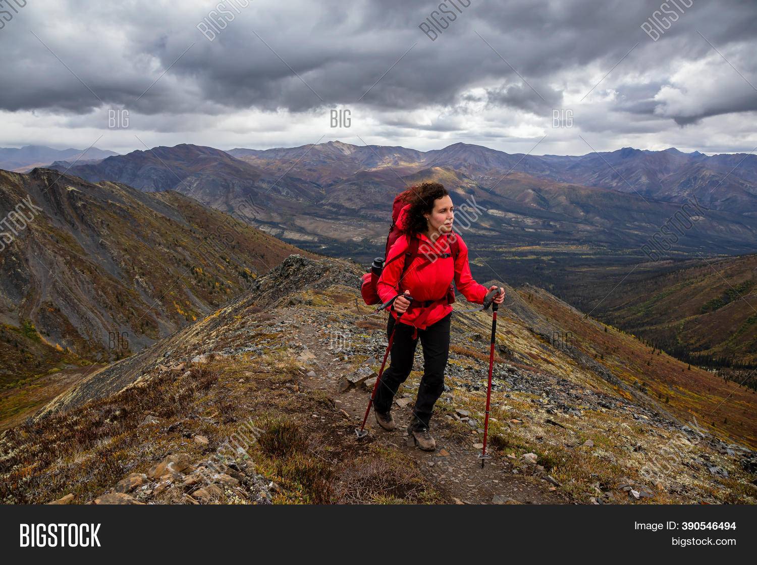 Woman Backpacking On Image & Photo (Free Trial) | Bigstock