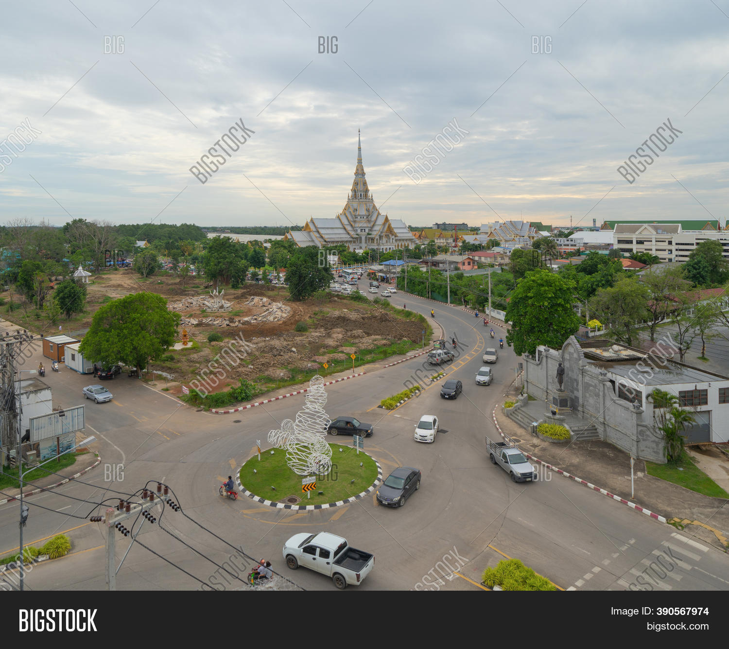 Aerial View Wat Sothon Image & Photo (Free Trial) | Bigstock