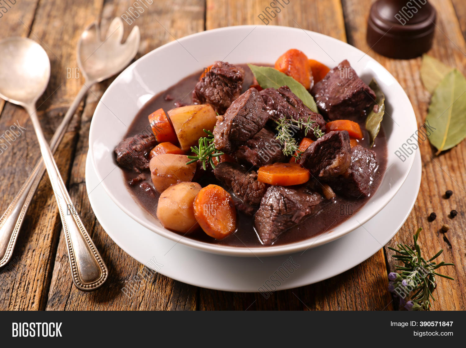 Beef Stew Carrot Wine Image & Photo (Free Trial) | Bigstock