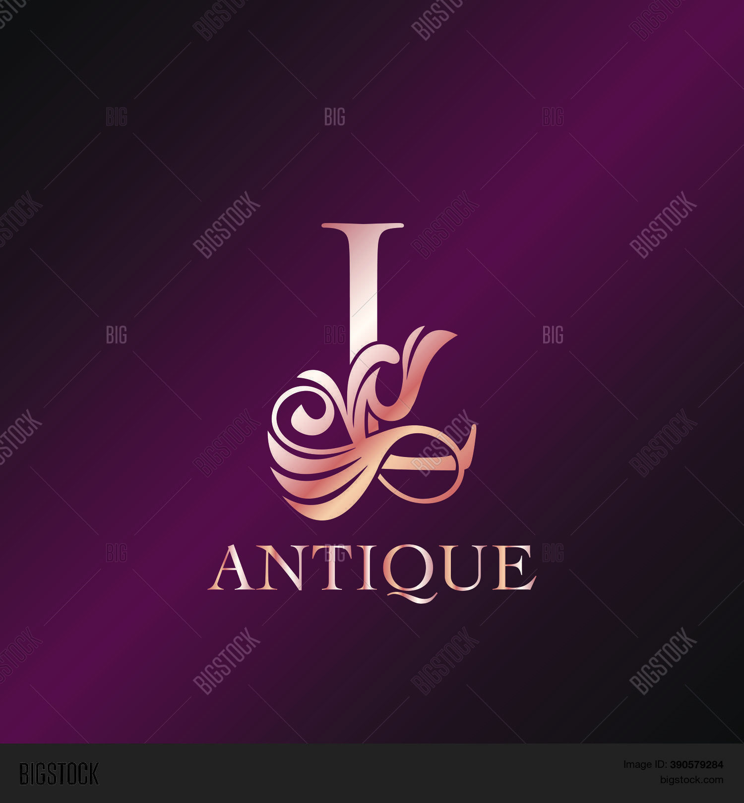 Antique Letter L Vector & Photo (Free Trial) | Bigstock
