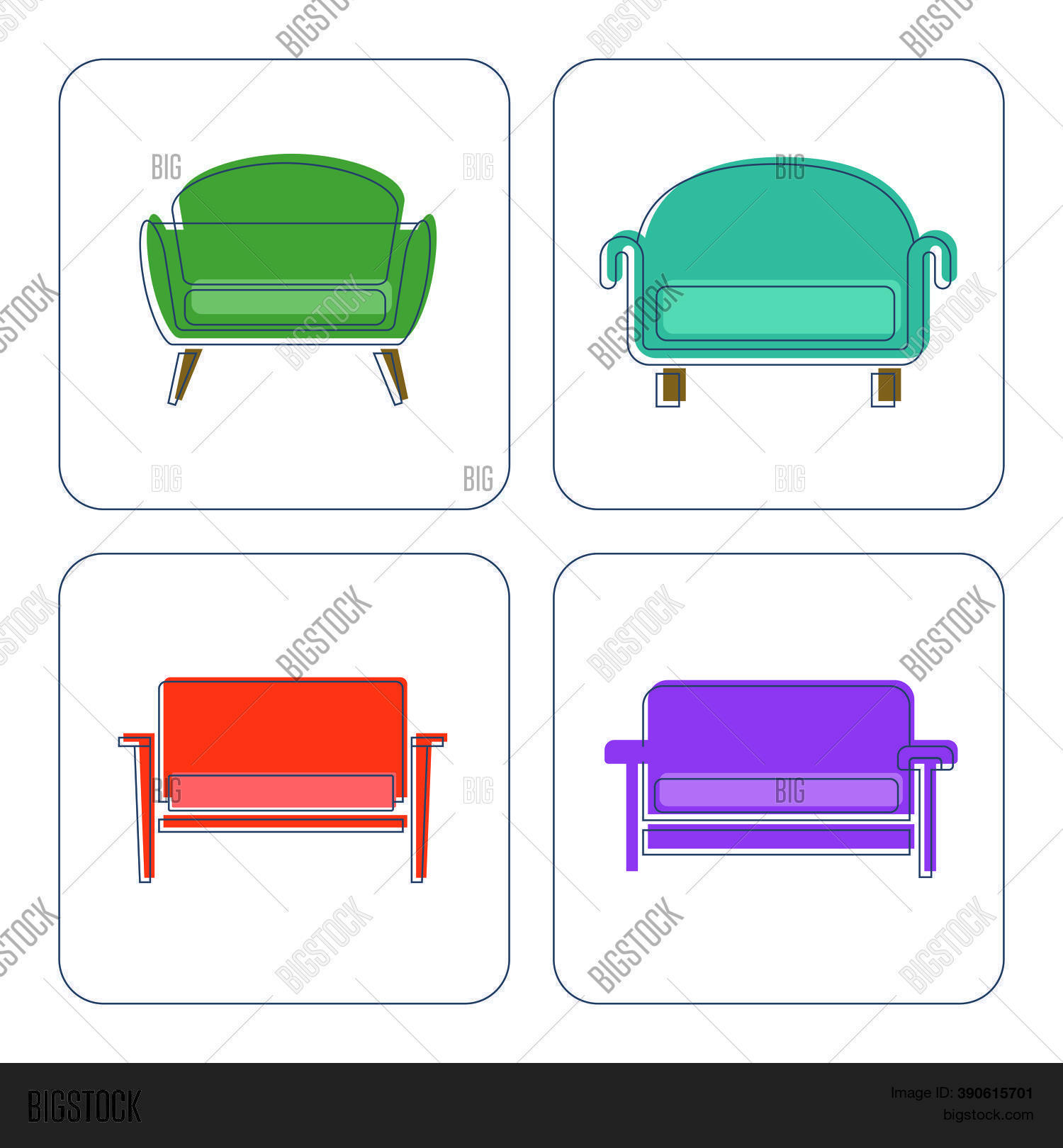 Comfortable Sofa Vector & Photo (Free Trial) | Bigstock