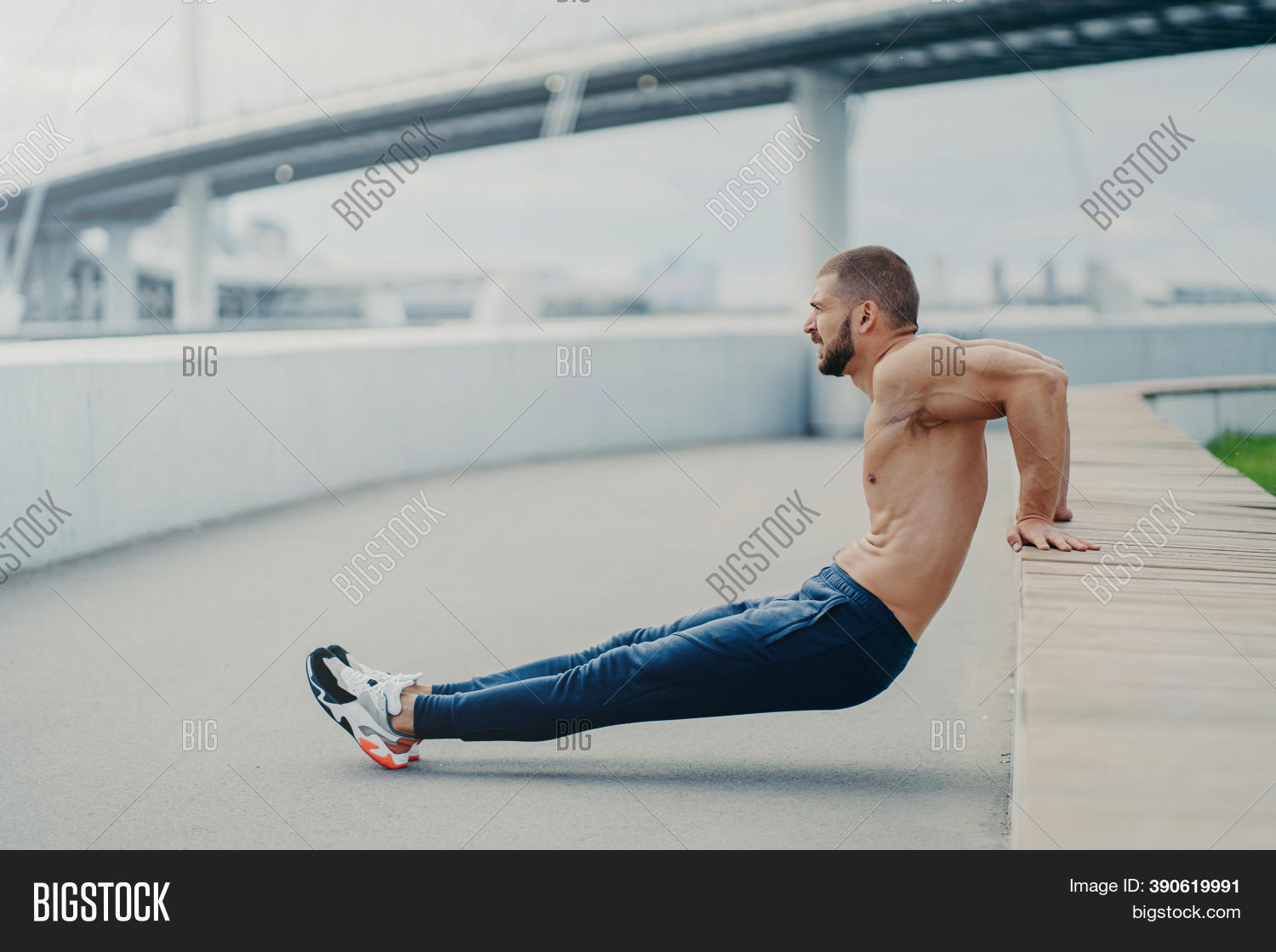 Sideways Shot Muscular Image & Photo (Free Trial) | Bigstock