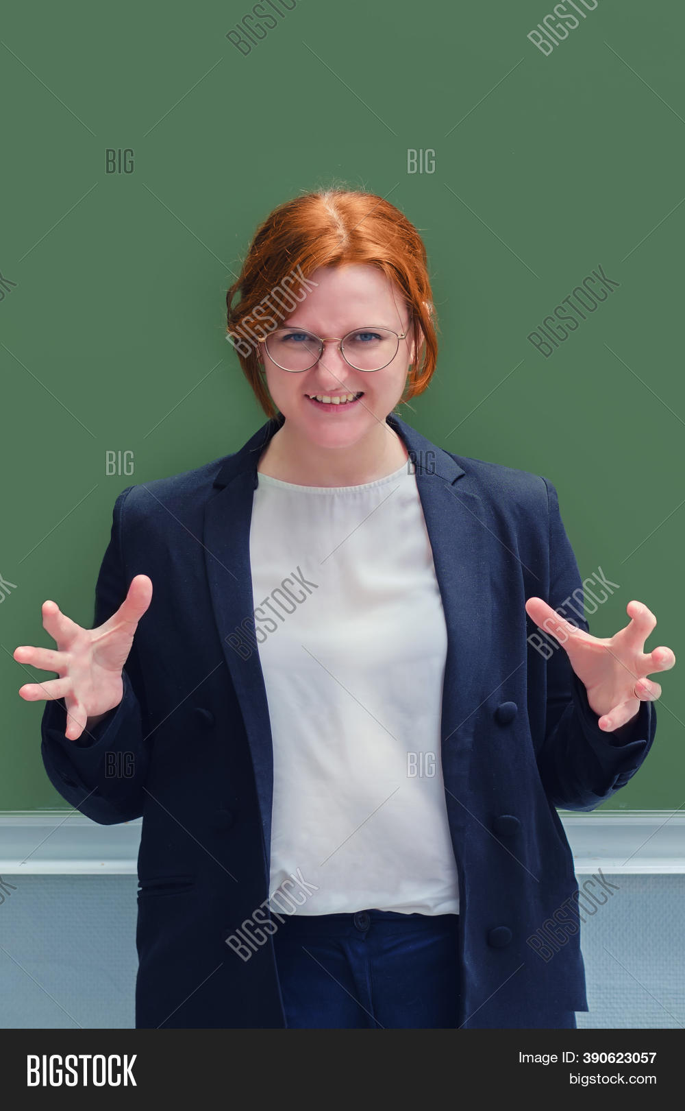 Angry Teacher Suit Image & Photo (Free Trial) | Bigstock