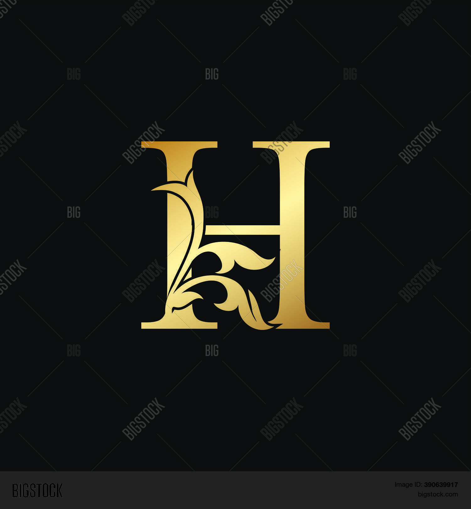 Golden Luxury Letter Vector & Photo (Free Trial) | Bigstock