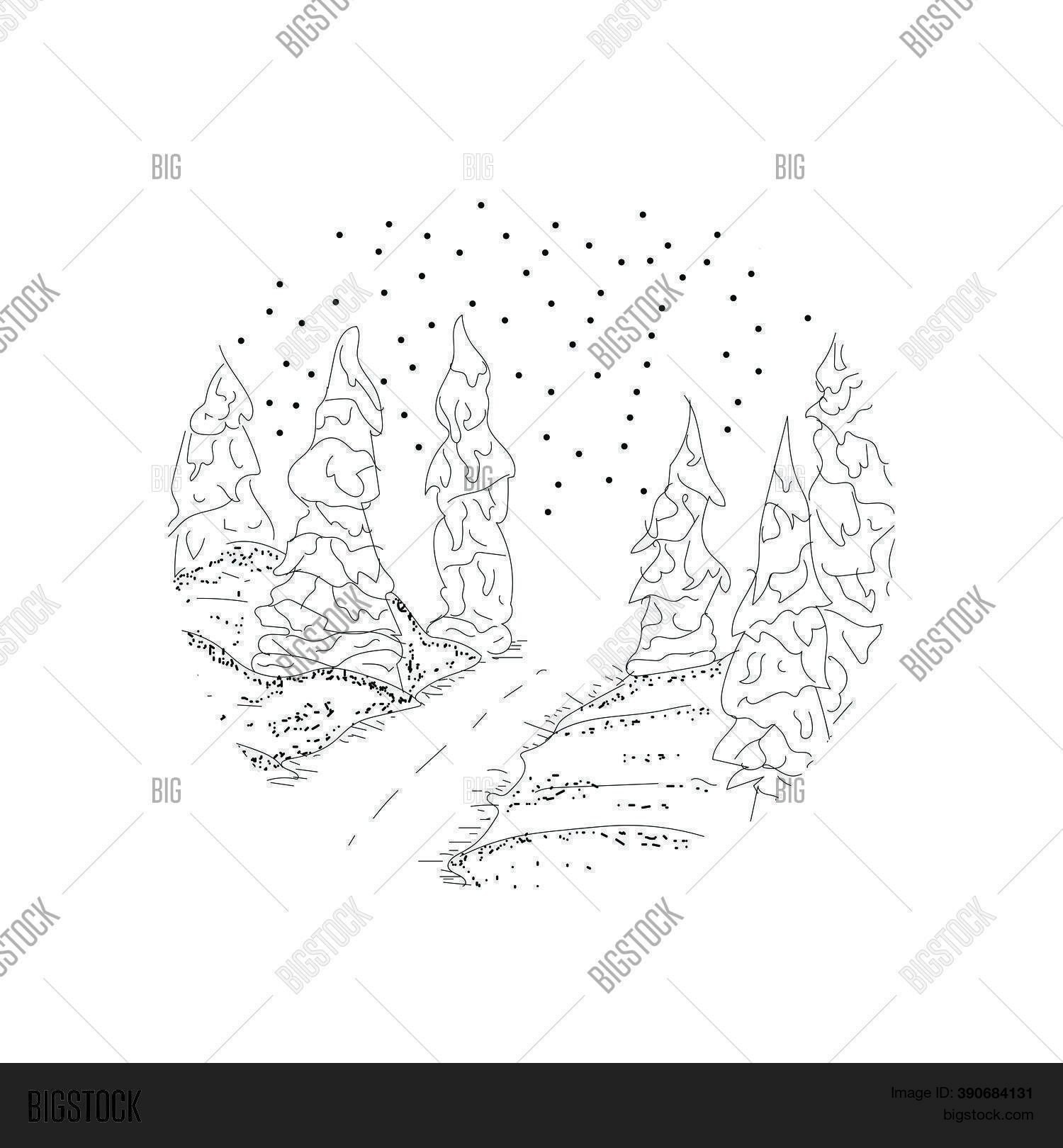 Hand Drawn Line Art Vector & Photo (Free Trial) | Bigstock
