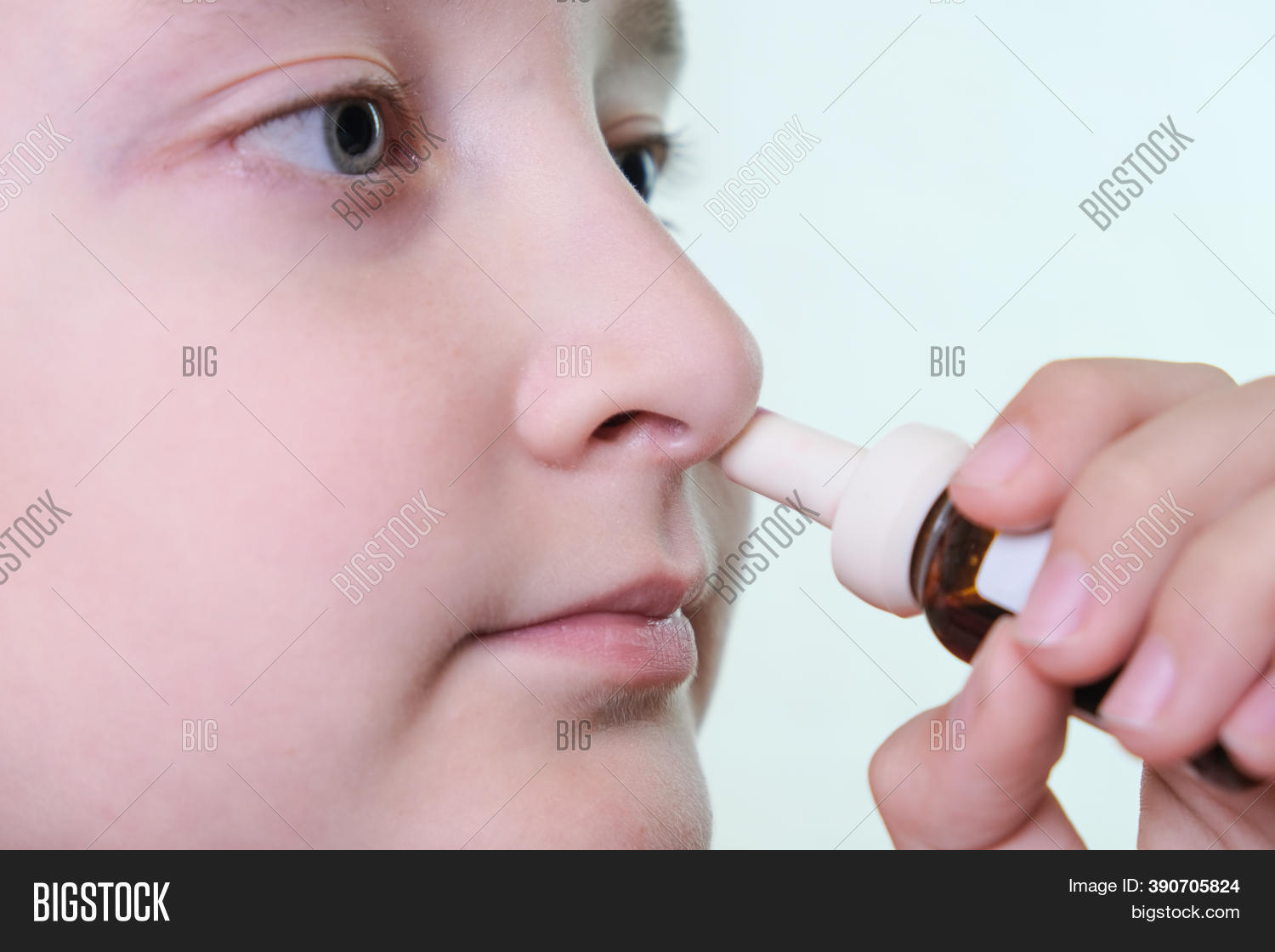 Boy Runny Nose Holds Image & Photo (Free Trial) | Bigstock