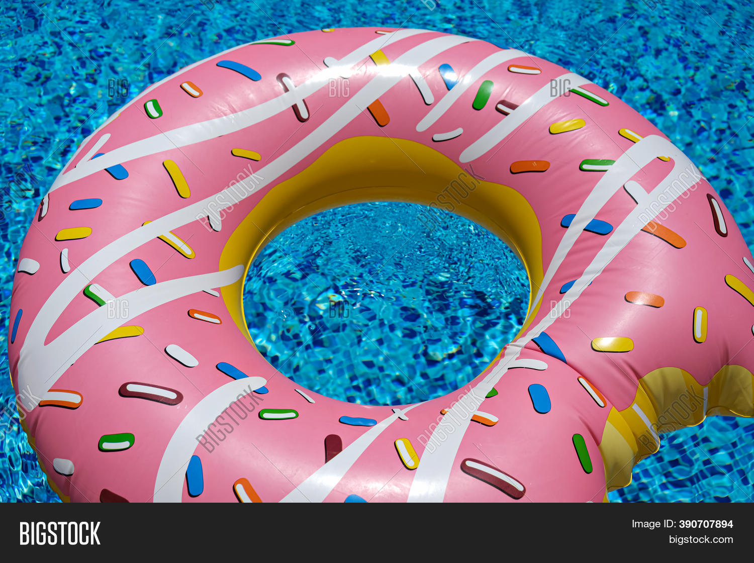 Pink Inflatable Donut Image & Photo (Free Trial) | Bigstock