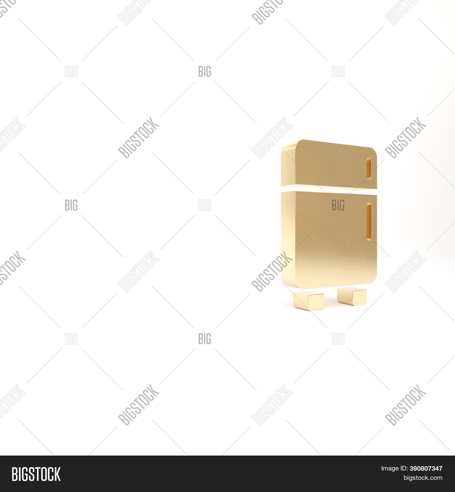 Gold Refrigerator Icon Image & Photo (Free Trial) | Bigstock
