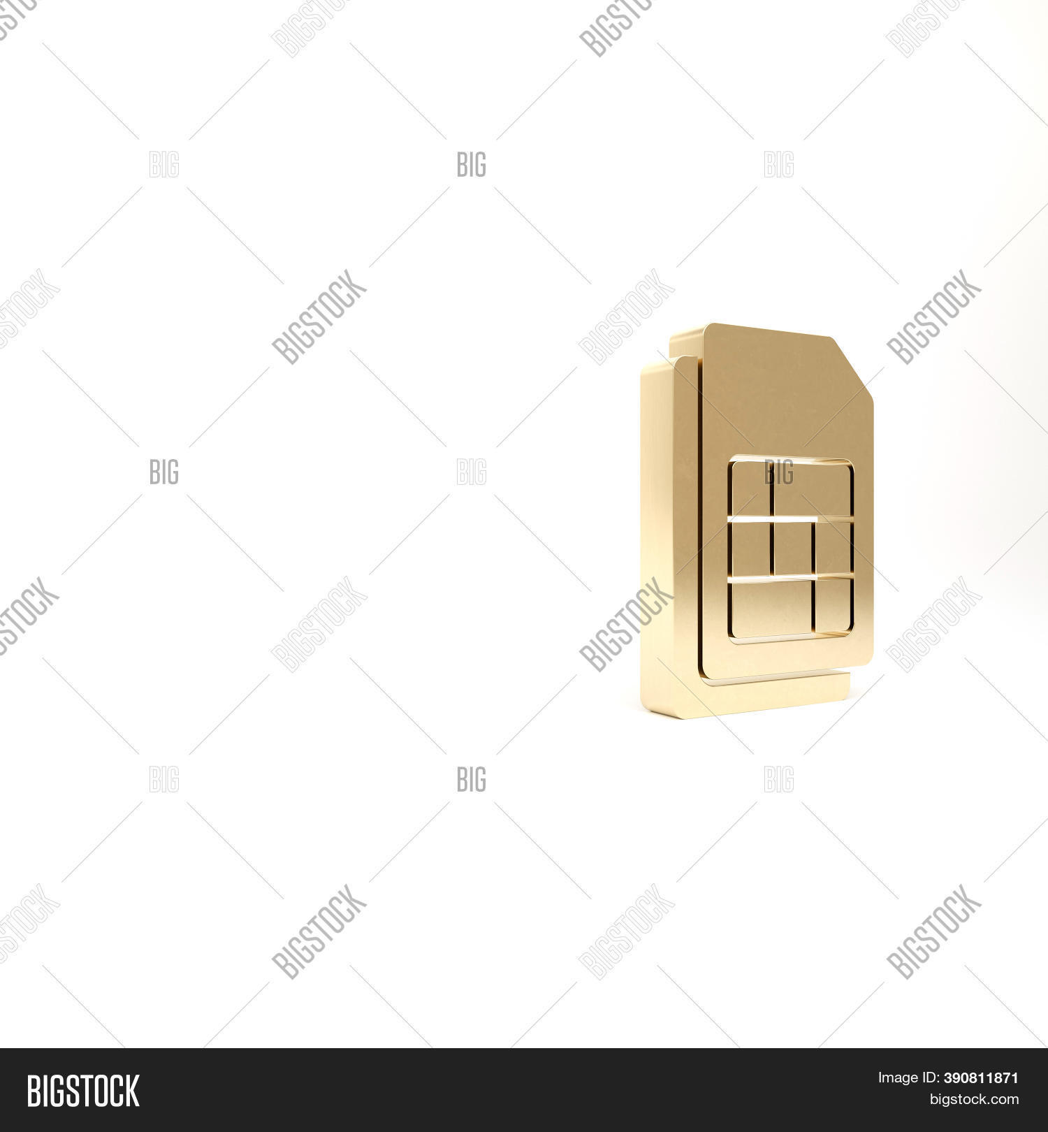 Gold Sim Card Icon Image & Photo (Free Trial) | Bigstock