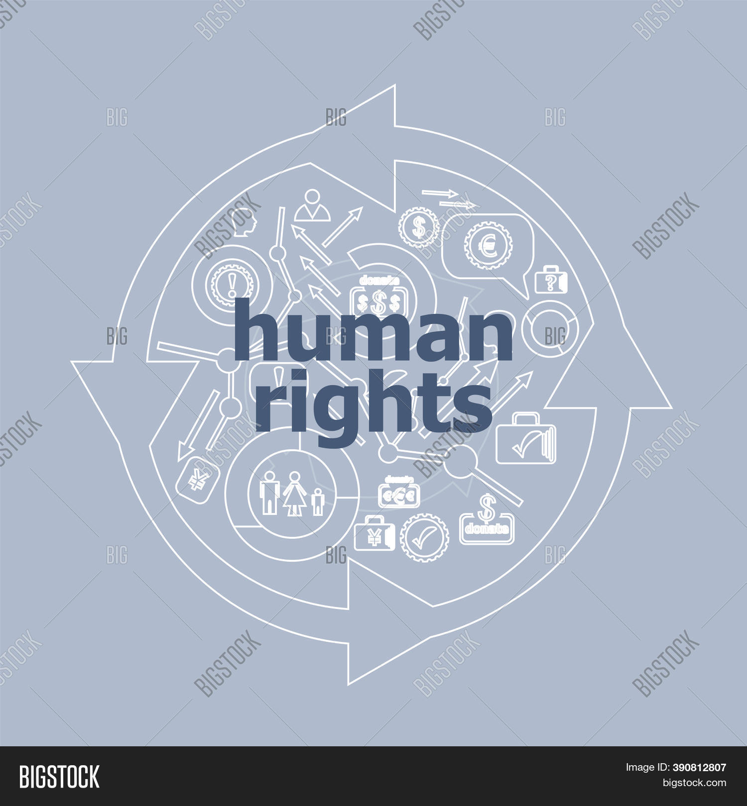 Text Human Rights. Law Image & Photo (Free Trial) | Bigstock