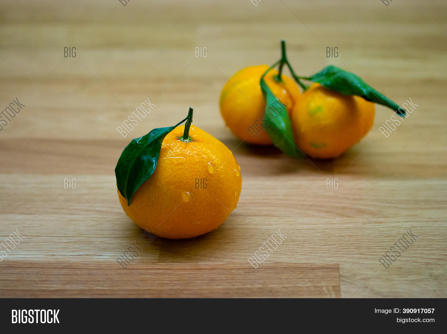 Three Fresh Tangerines Image & Photo (Free Trial) | Bigstock