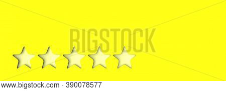 3d Five Yellow Star On Image & Photo (Free Trial) | Bigstock