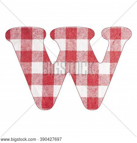 Letter W - Red Image & Photo (Free Trial) | Bigstock