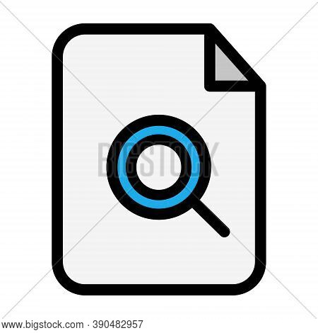 Document Search Icon Vector & Photo (Free Trial) | Bigstock