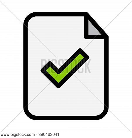 Document Checkmark Vector & Photo (Free Trial) | Bigstock