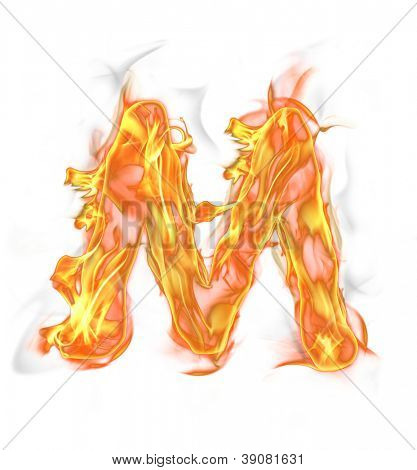 Fire Letter "M" Image & Photo (Free Trial) | Bigstock