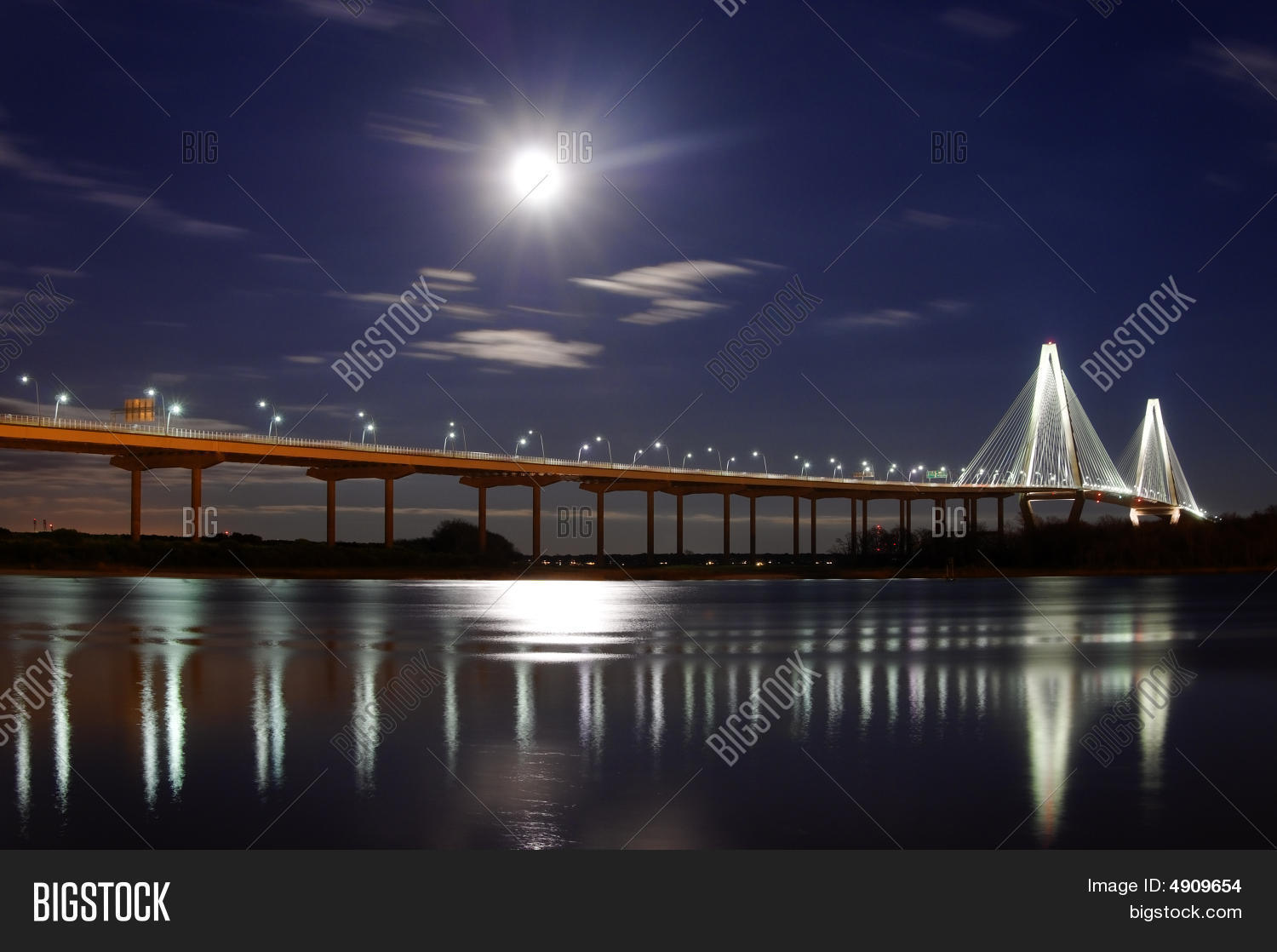 Full Moon Over Ravenel Image & Photo (Free Trial) | Bigstock