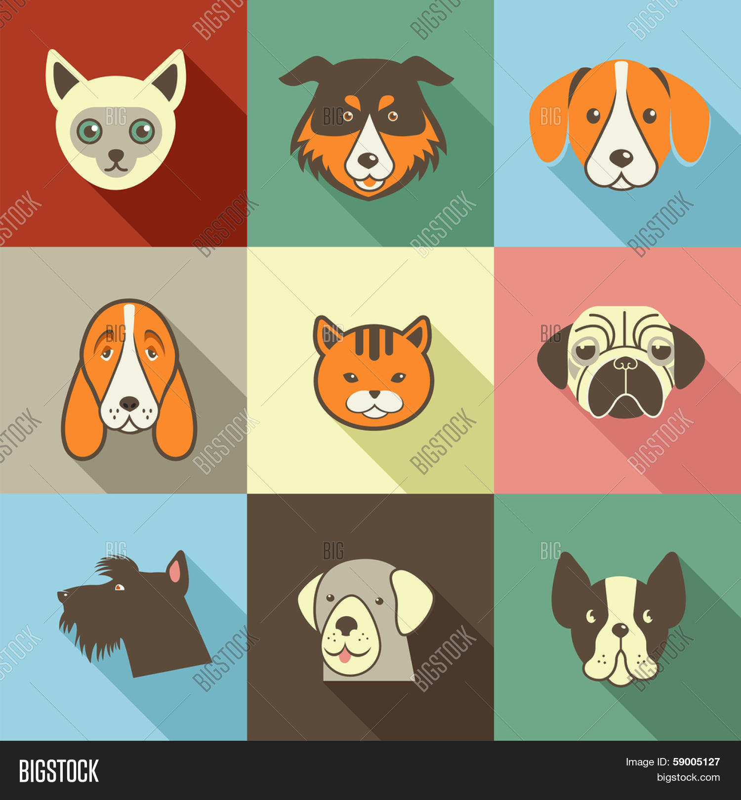 Pets Vector Icons - Vector & Photo (Free Trial) | Bigstock