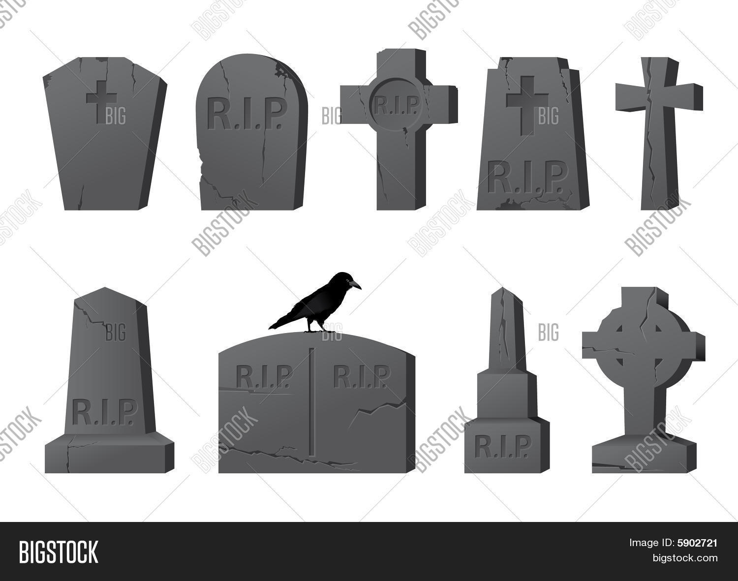 Tombstones Vector & Photo (Free Trial) | Bigstock
