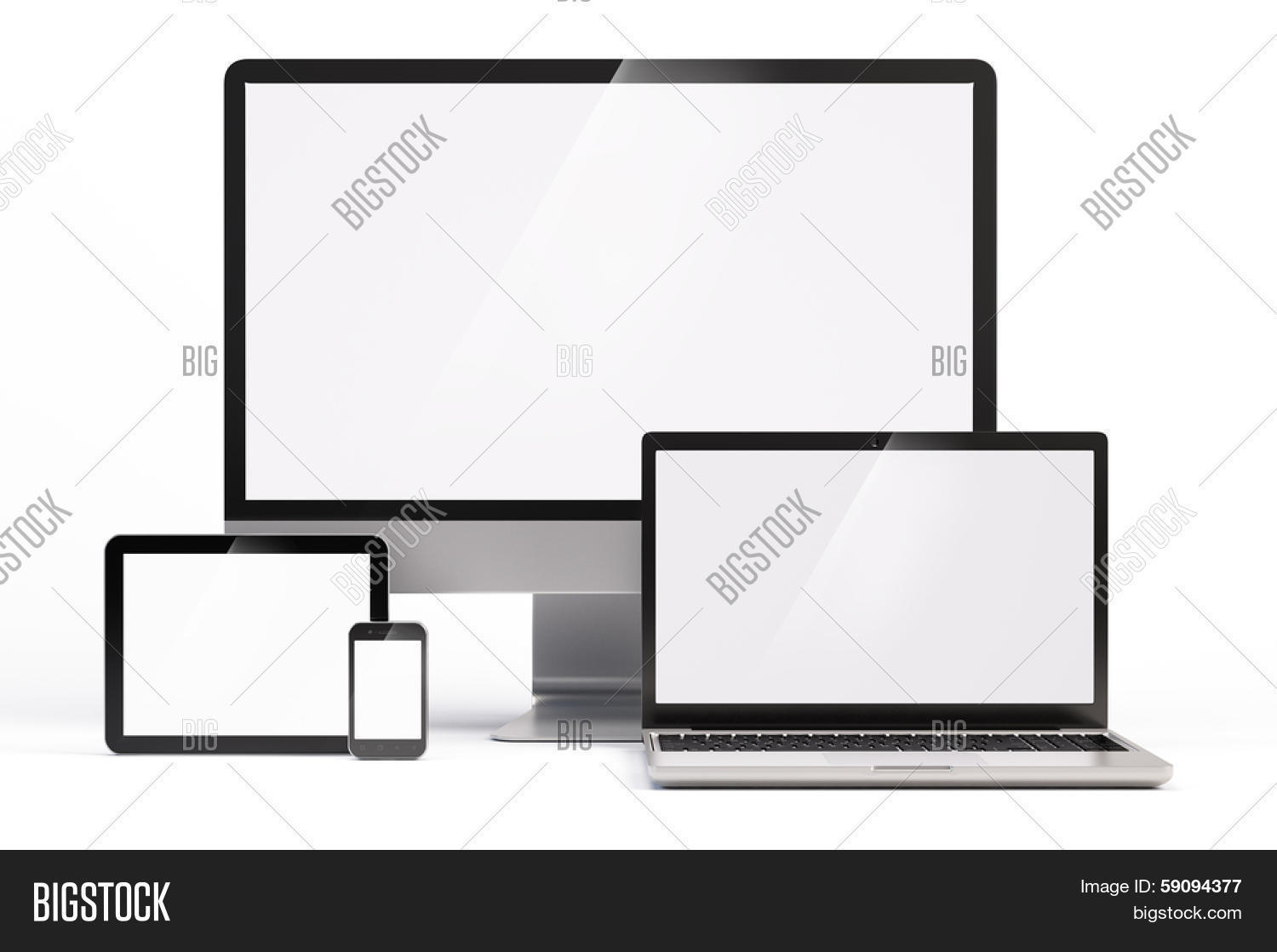 Mobile Devices White Image & Photo (Free Trial) | Bigstock