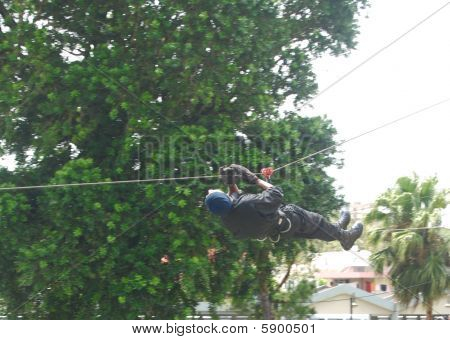 Man Clinging On Rope Image & Photo (Free Trial) | Bigstock