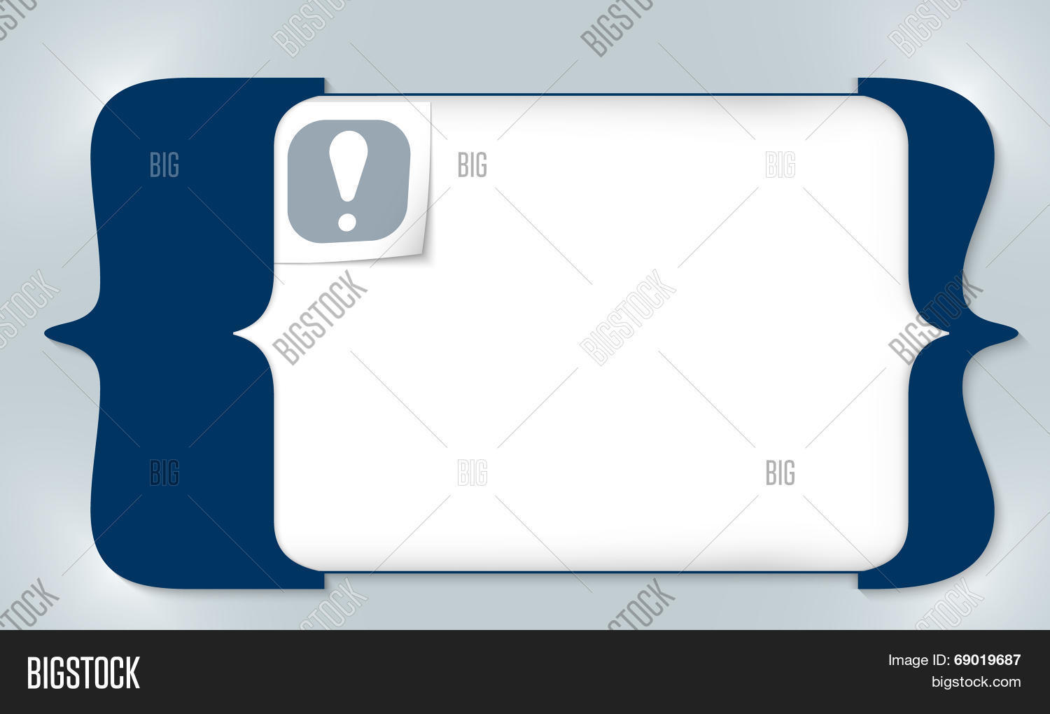 Blue Square Brackets Vector & Photo (Free Trial) | Bigstock