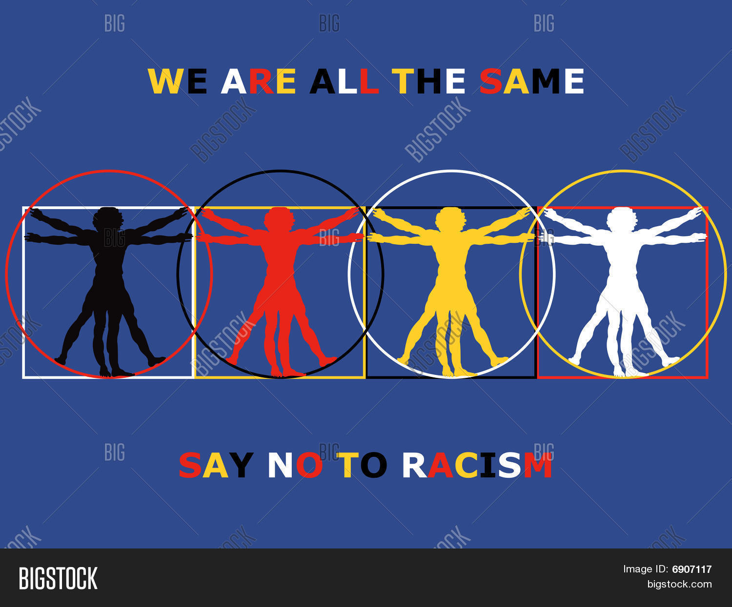 SAY NO RACISM Vector & Photo (Free Trial) | Bigstock