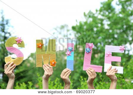 Hands Holding Letters Image & Photo (Free Trial) | Bigstock