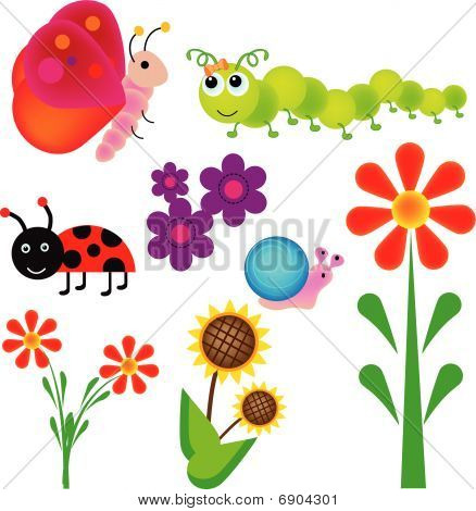 Bugs Garden Vector & Photo (Free Trial) | Bigstock