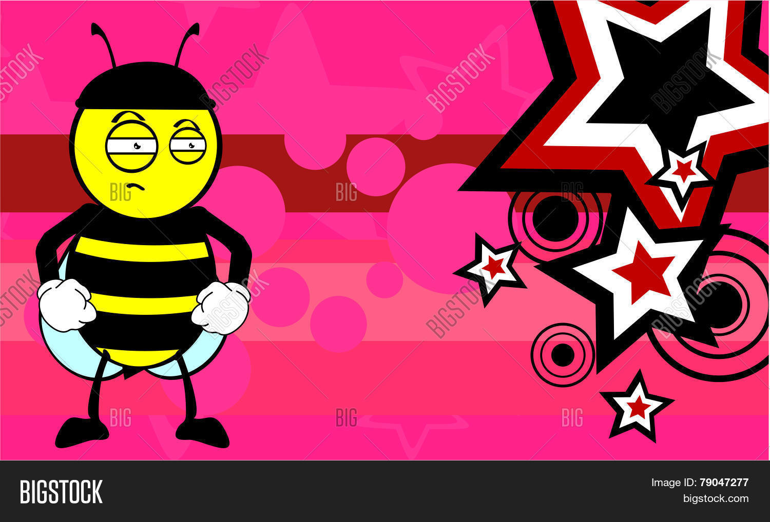 Angry Bee Cartoon Vector & Photo (Free Trial) | Bigstock