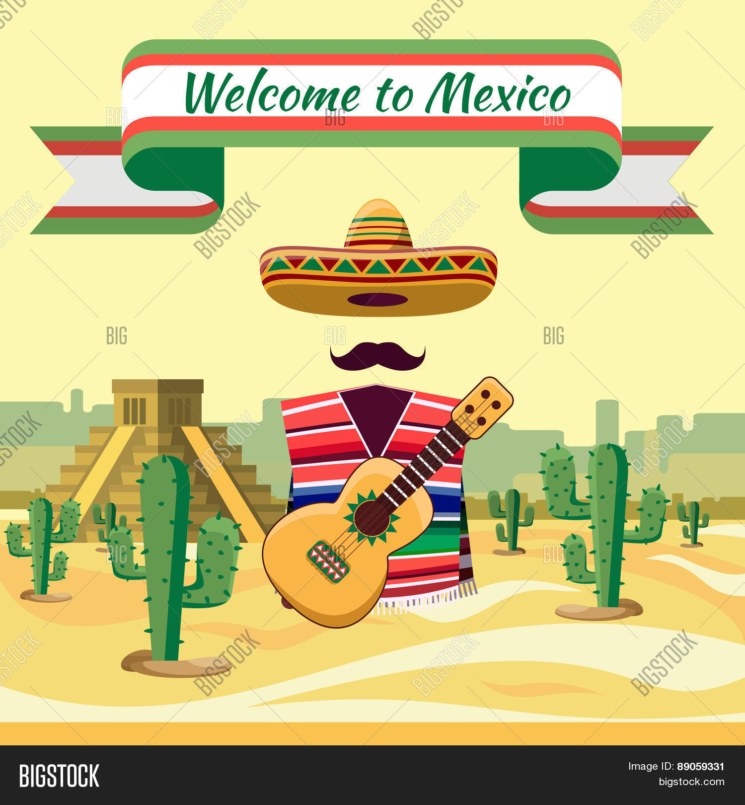 Welcome Mexico Vector & Photo (Free Trial) | Bigstock