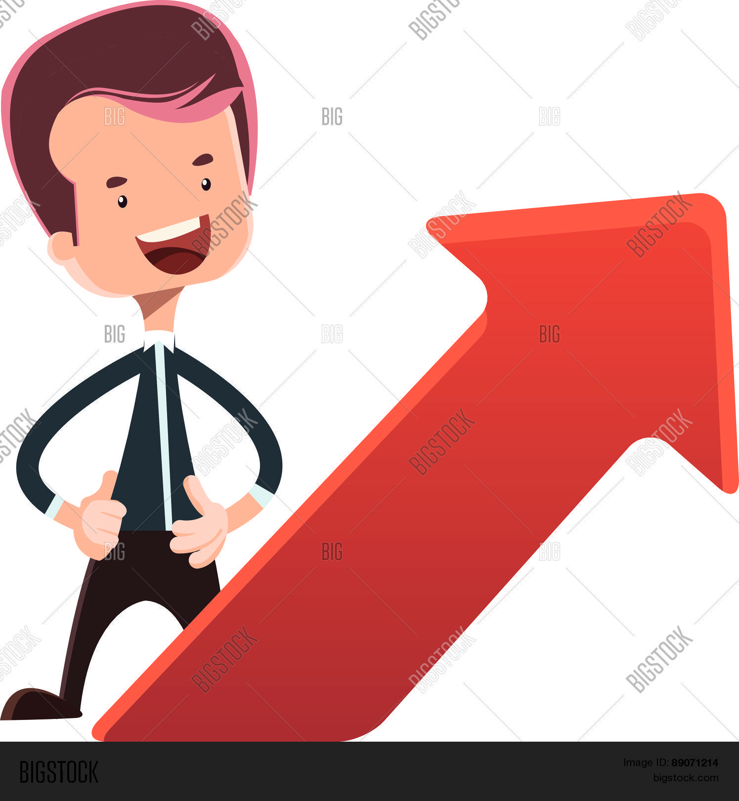 Businessman Next Red Vector & Photo (Free Trial) | Bigstock
