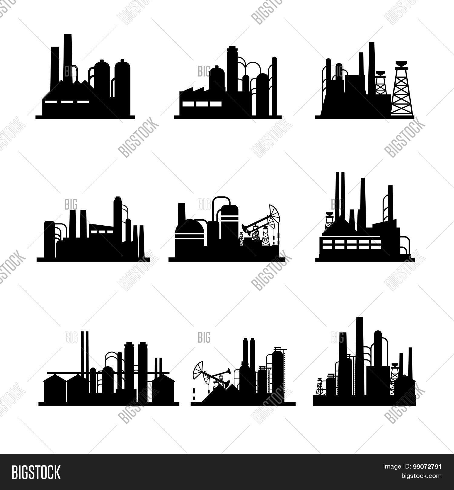Oil Refinery Oil Vector & Photo (Free Trial) | Bigstock