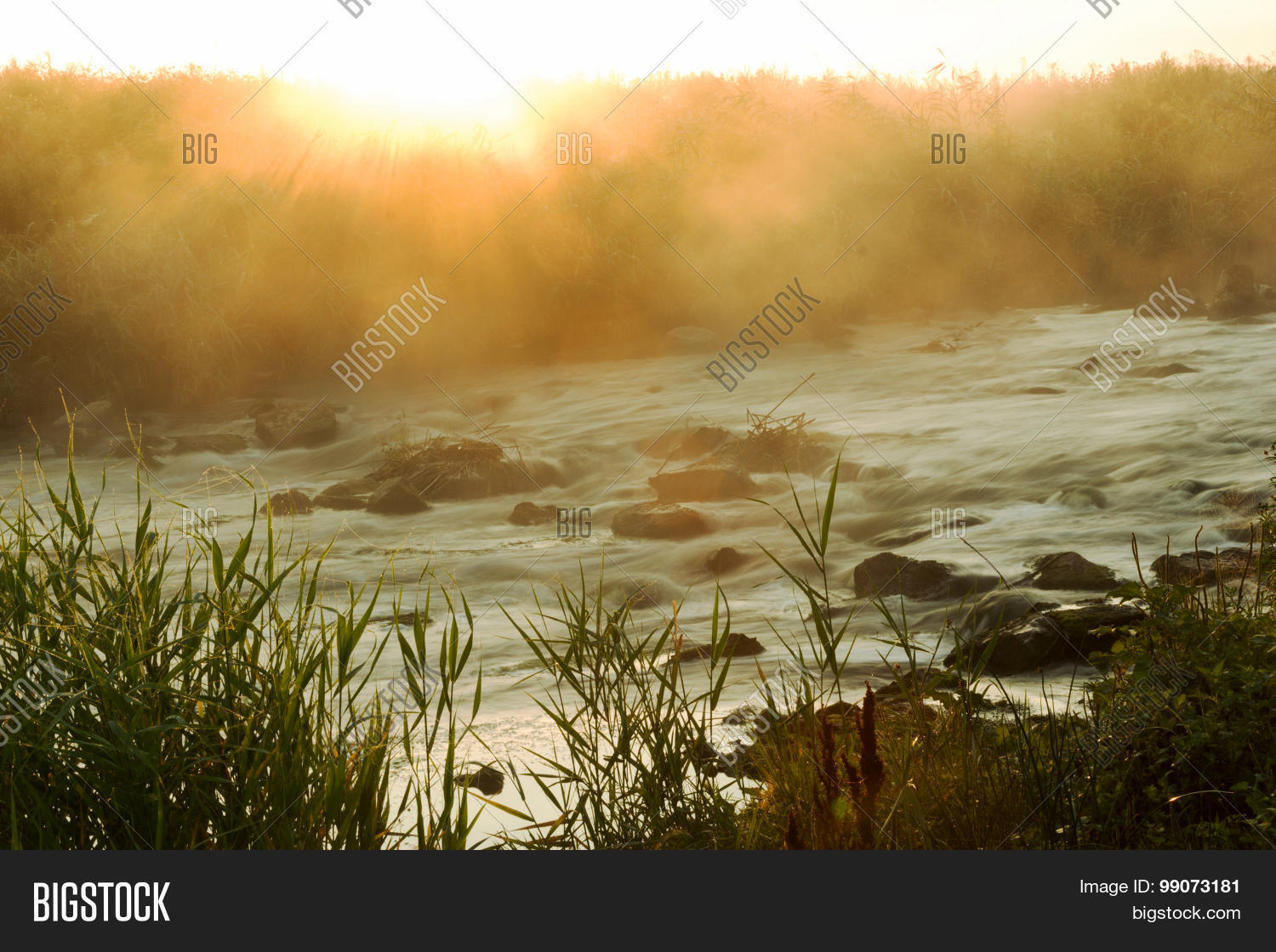 Dawn Over Rushing Image & Photo (Free Trial) | Bigstock