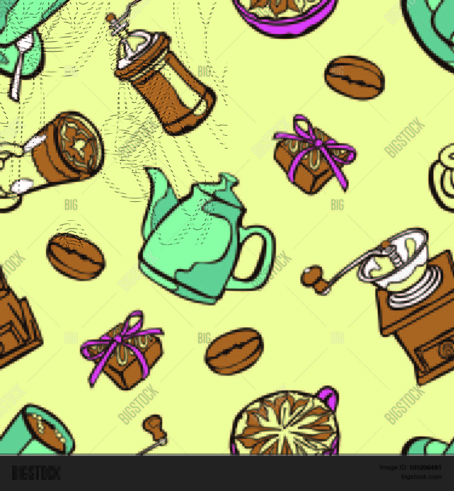 Coffee Background. Vector & Photo (Free Trial) | Bigstock
