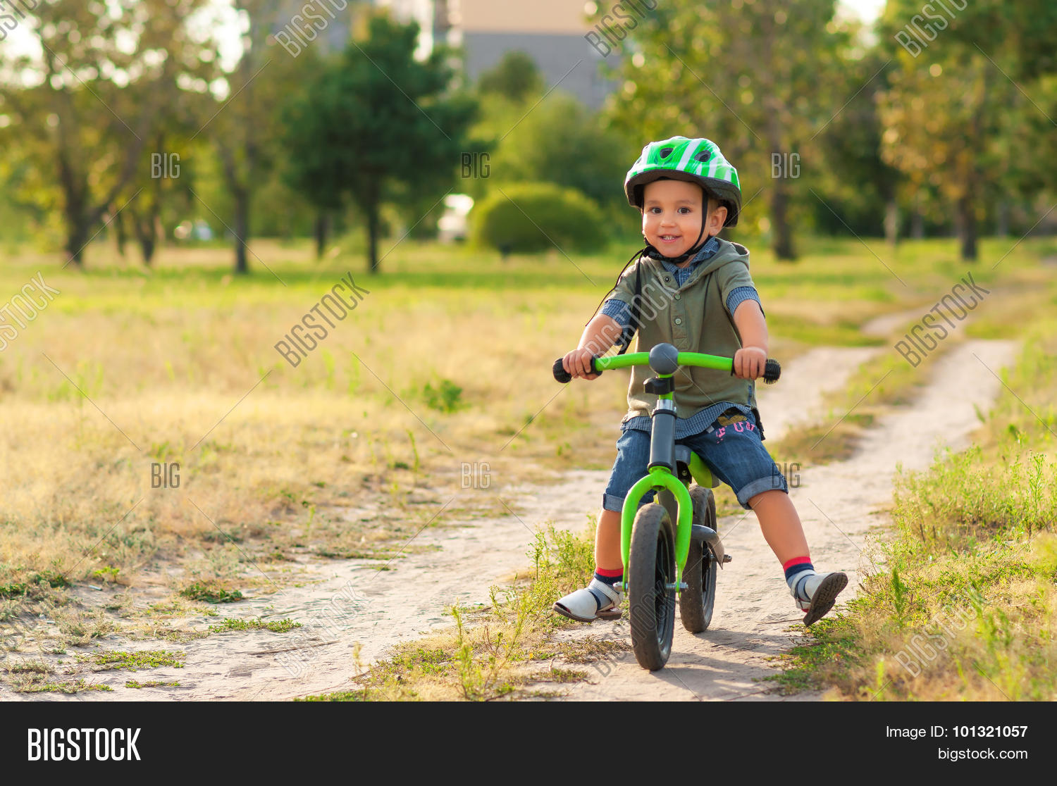 Child Riding Bicycle Image & Photo (Free Trial) | Bigstock