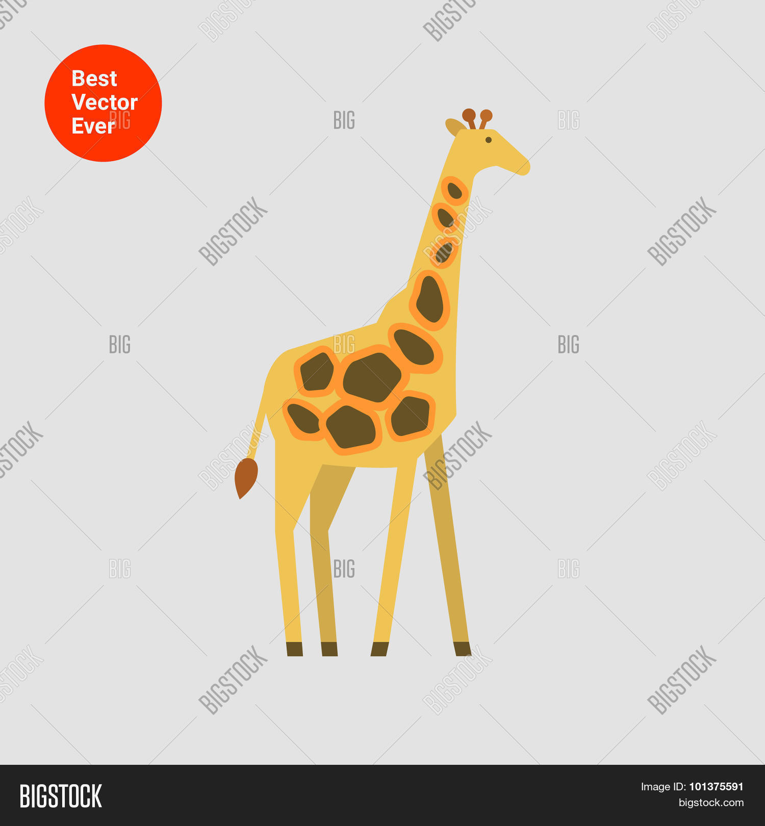 Giraffe Icon Vector & Photo (Free Trial) | Bigstock