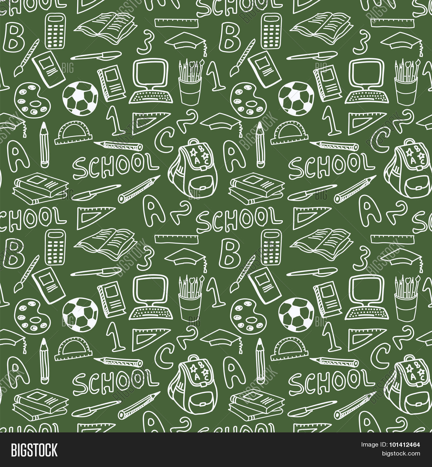 Green Board School Vector & Photo (Free Trial) | Bigstock