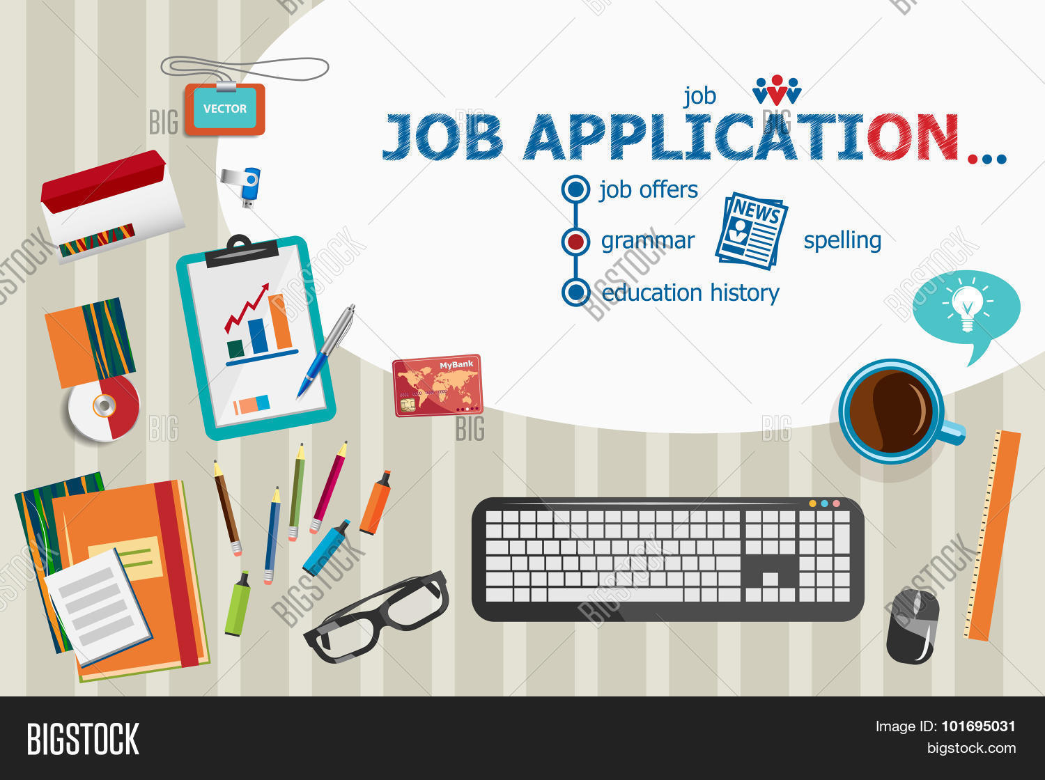 Job Application Vector & Photo (Free Trial) | Bigstock