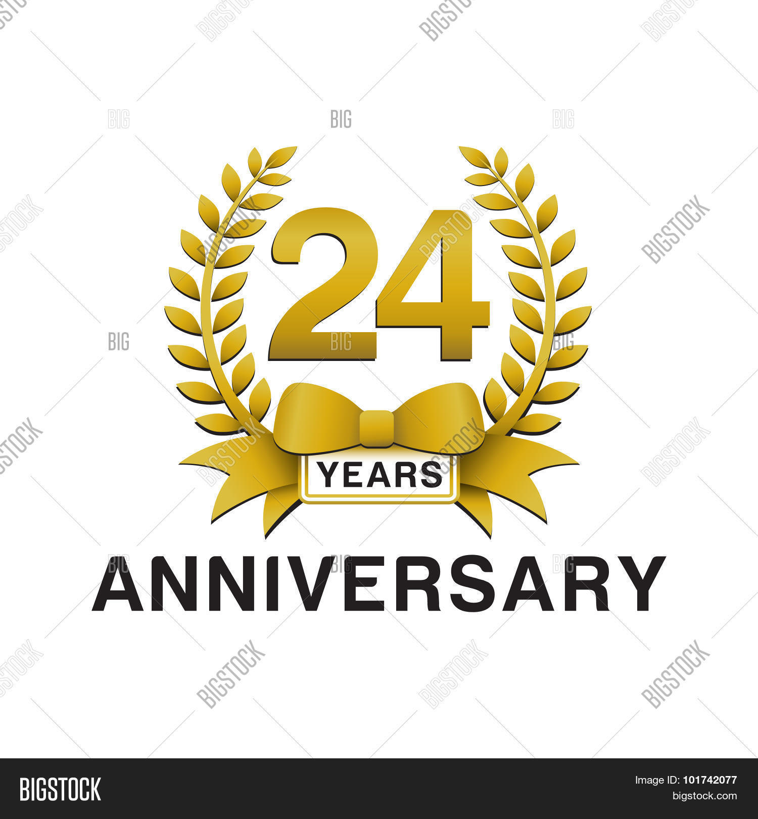 24th Anniversary Vector & Photo (Free Trial) | Bigstock